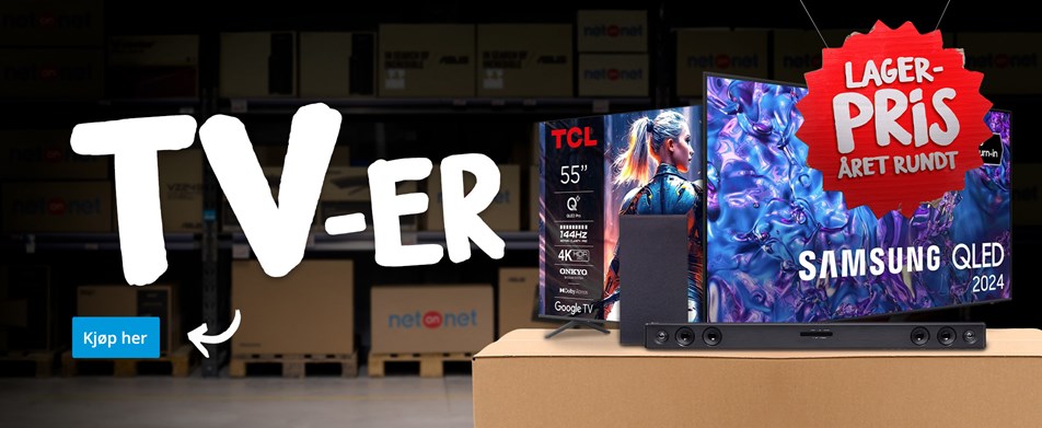 TV – Kjøp TV og Smart TV til lagerpris | NetOnNet