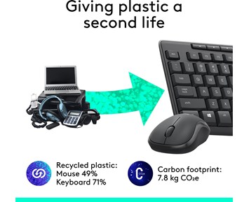 Logitech MK295 Silent Wireless Combo - GRAPHITE... | NetOnNet