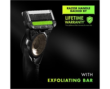 Gillette Labs Razor Black/Gold 1ct | NetOnNet