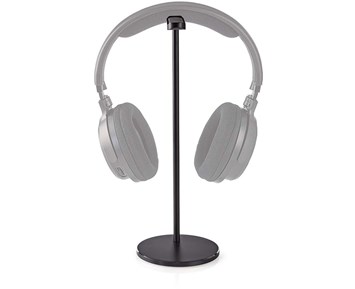 Nedis Headphone Stand, Aluminium Black | NetOnNet