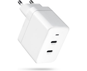 Andersson 65W GaN 2-ports Dual USB-C hvit | NetOnNet