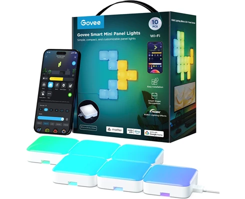 Govee Smart Mini Panel Lights - 10 pack | NetOnNet