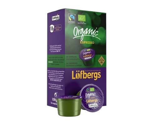 Kafferosteriet Löfbergs Organic Espressokapslar | NetOnNet