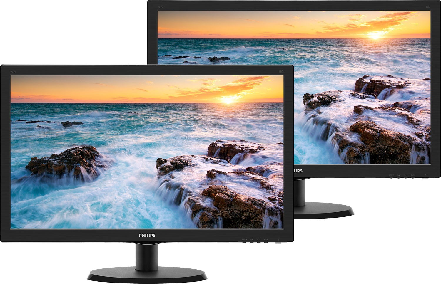 Philips 243V5LHSB/00 x 2 | NetOnNet