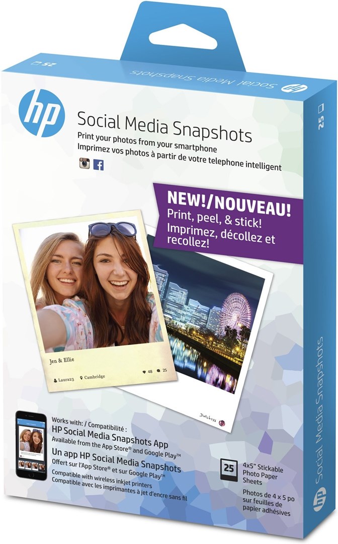 HP Social Media Snapshots 25 shee | NetOnNet