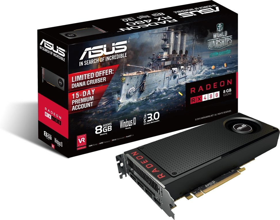 ASUS Radeon RX 480 8GB | NetOnNet
