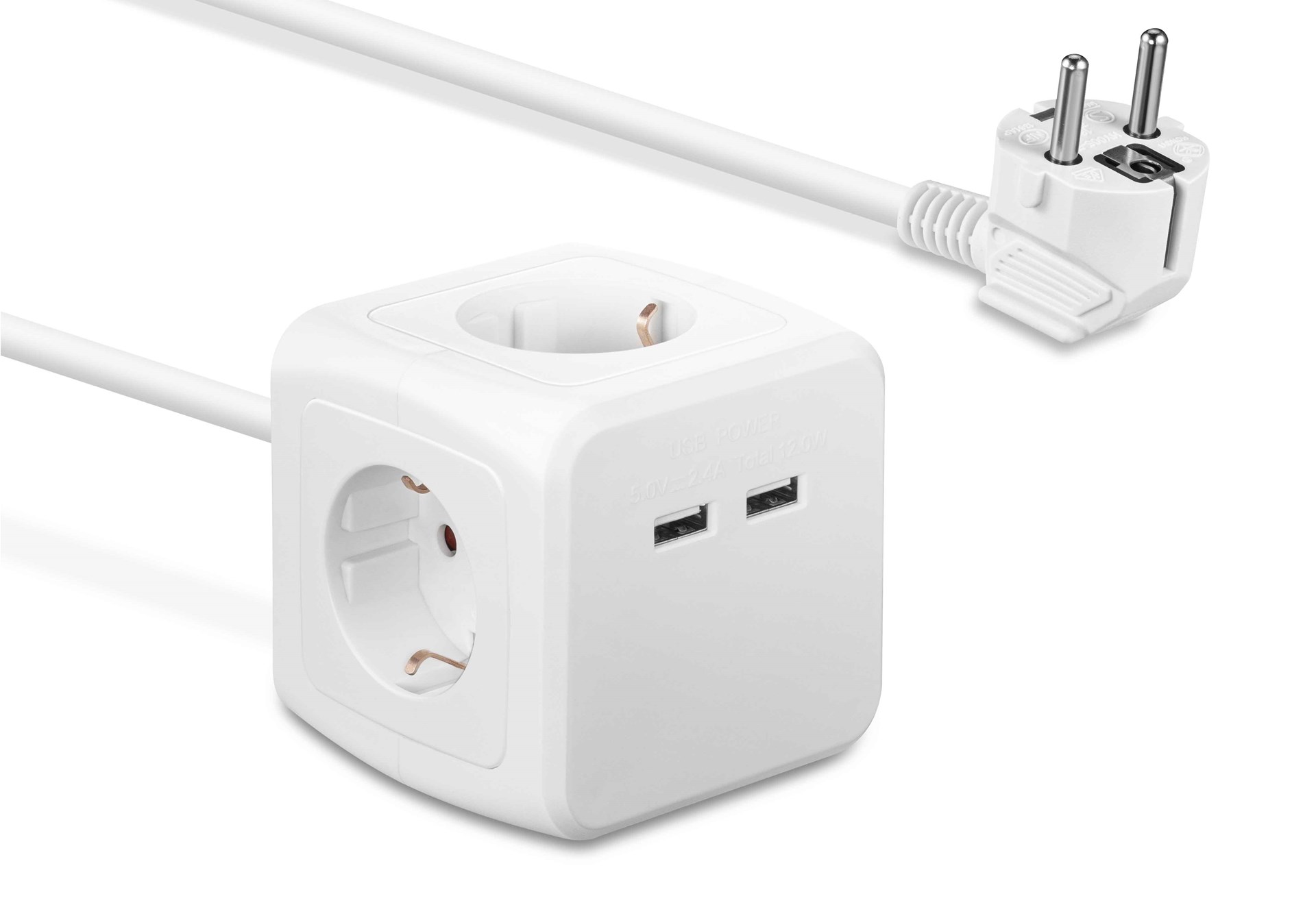Andersson 4-way Cube socket integrated USB port... | NetOnNet