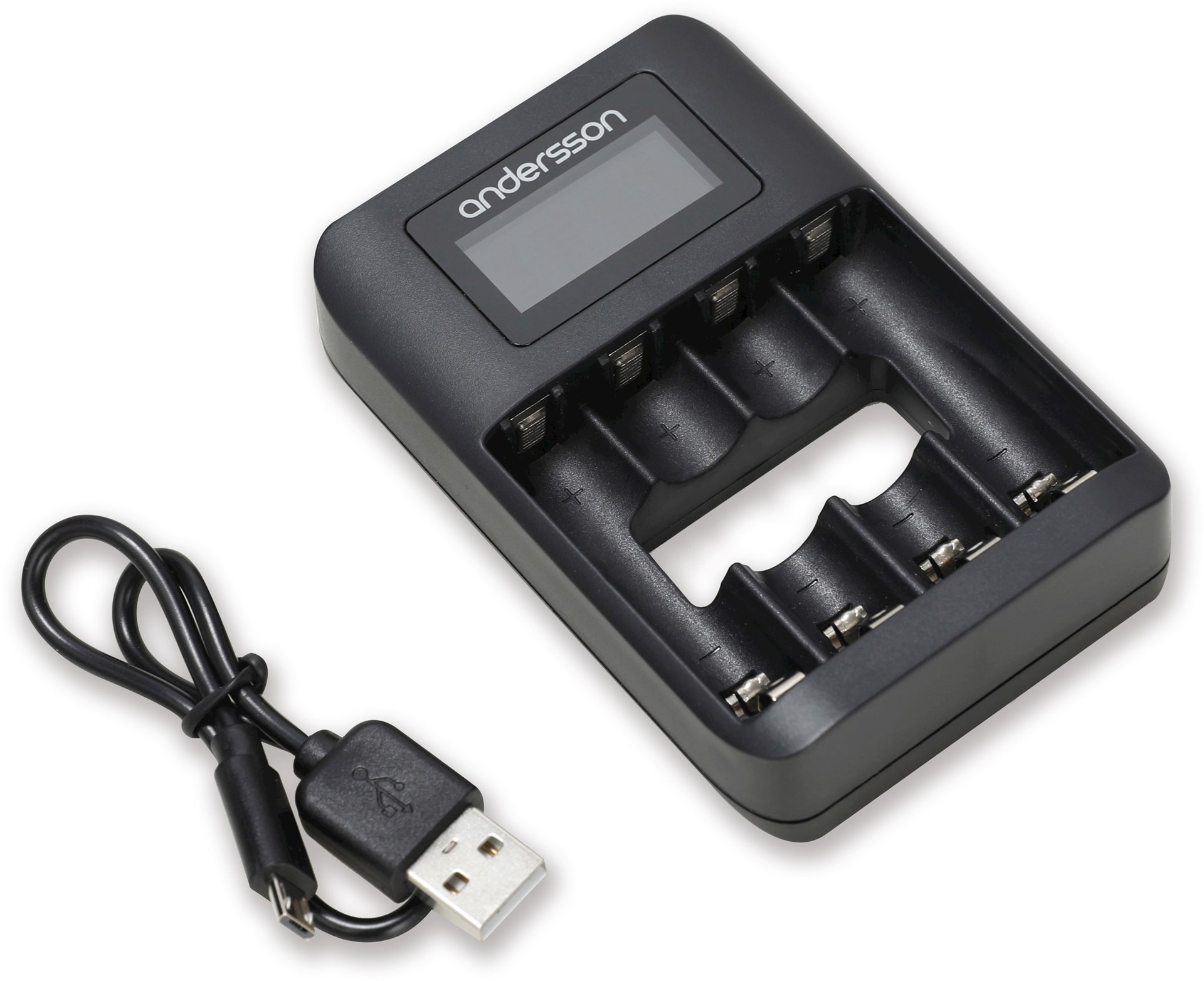 Andersson 4 slot USB battery charger AA/AAA | NetOnNet