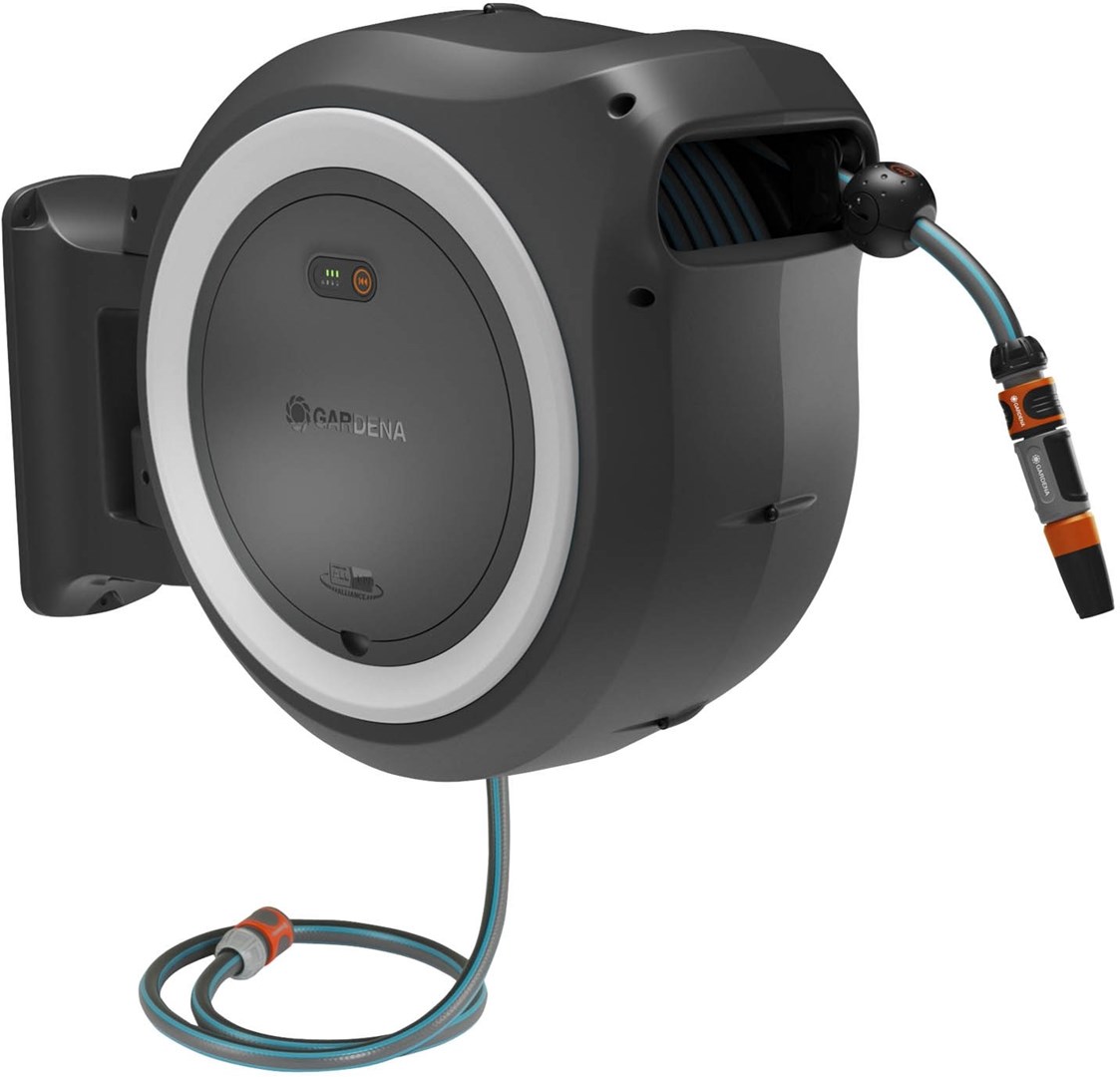 Gardena Batteridrevet veggslangetrommel PowerRo... | NetOnNet