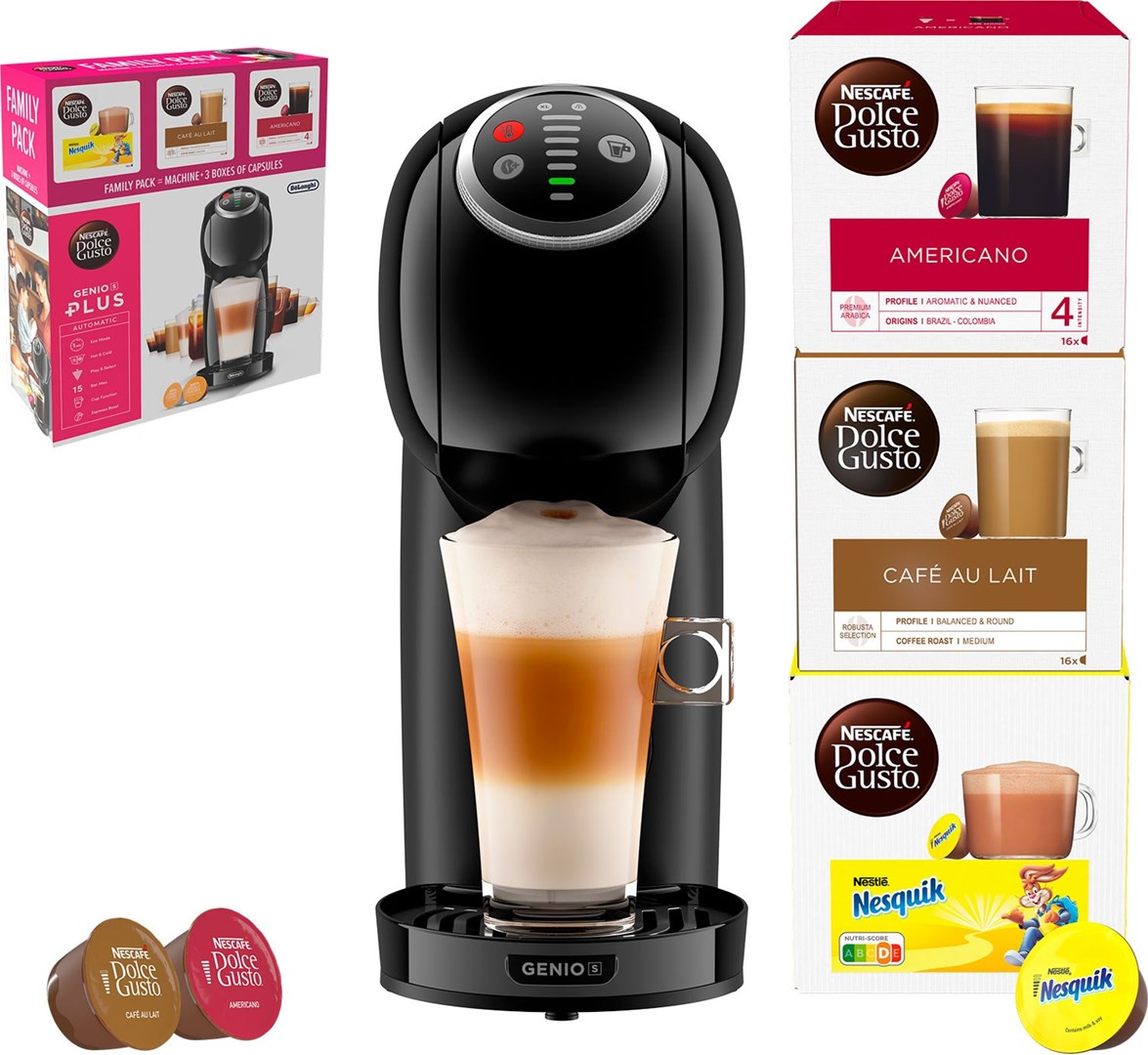 Dolce Gusto EDG315.B + 3 Genio S Family Pack XL | NetOnNet