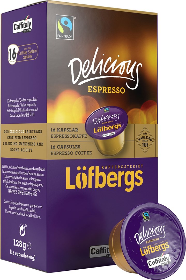 Kafferosteriet Löfbergs Delicious Espressokapsl... | NetOnNet