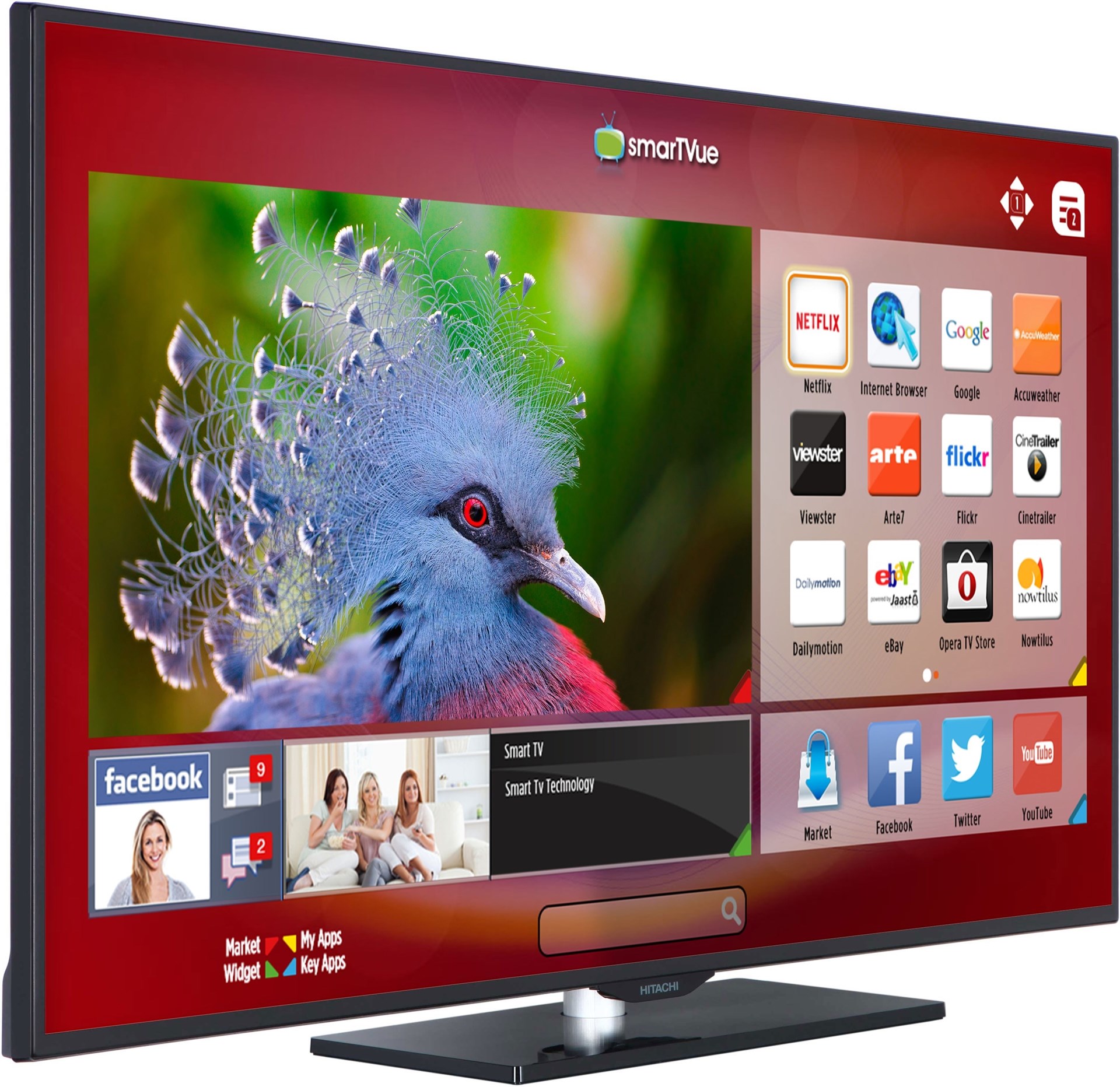 Hitachi 50HZT66K/L - 50" Full HD Smart-TV med WiFi